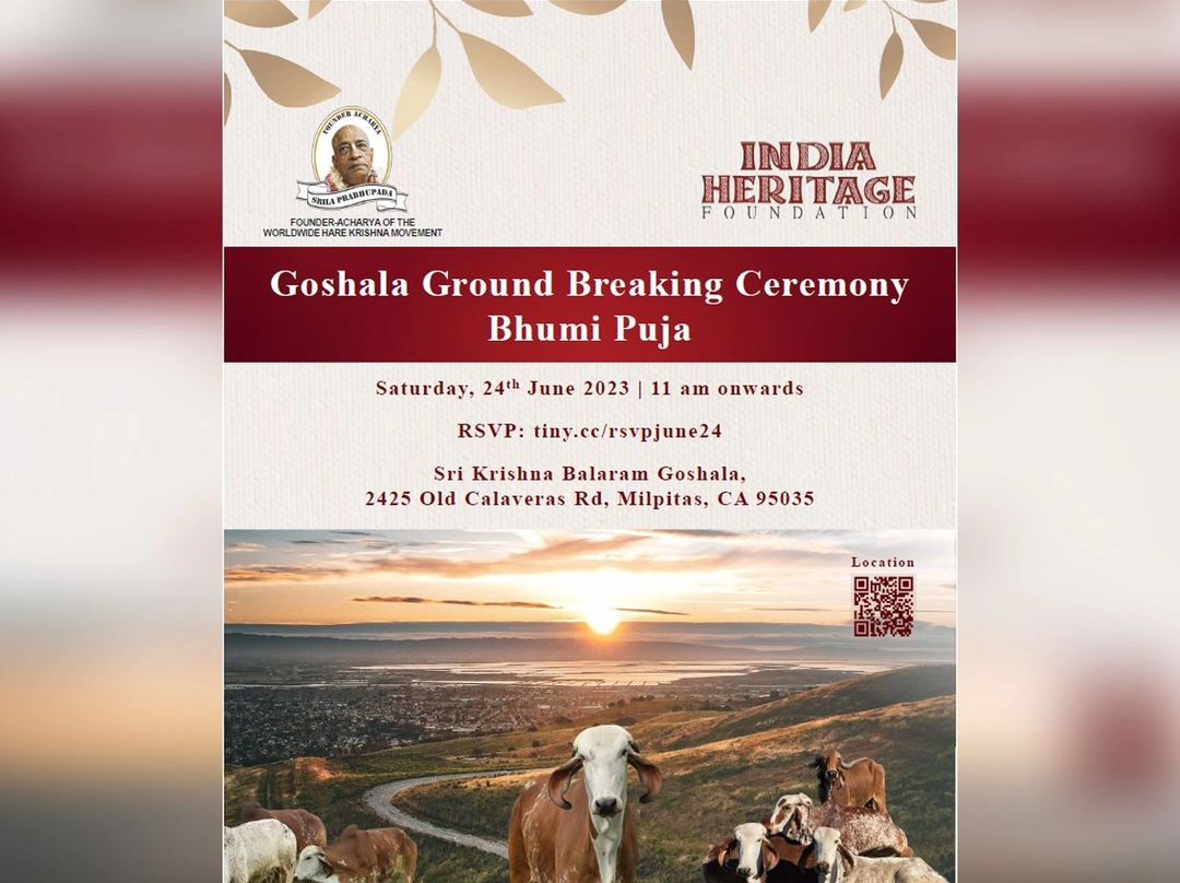 Glimpses Of Bhumi Puja Ceremony Of The Upcoming Goshala Project at the ...